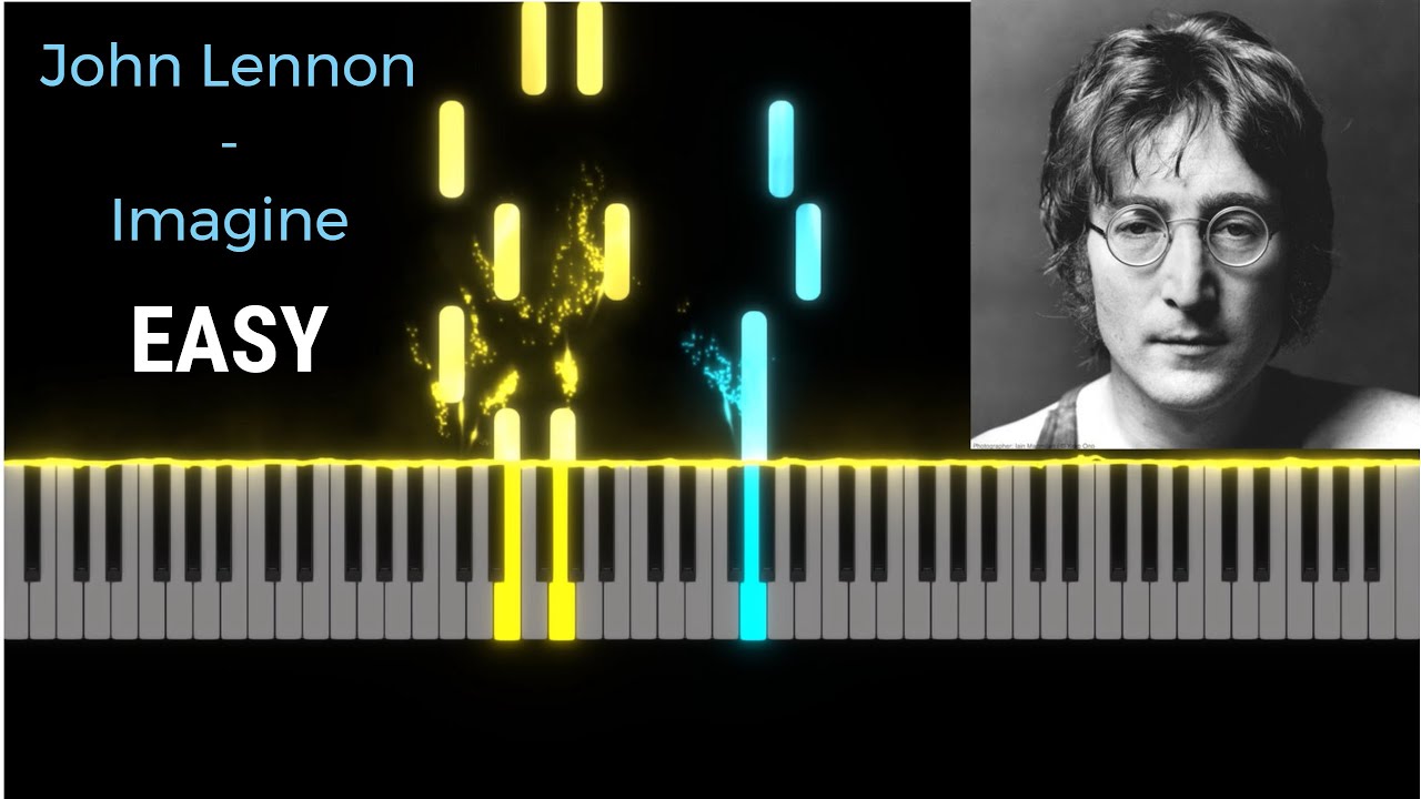John Lennon - Imagine - Piano Cover EASY - YouTube