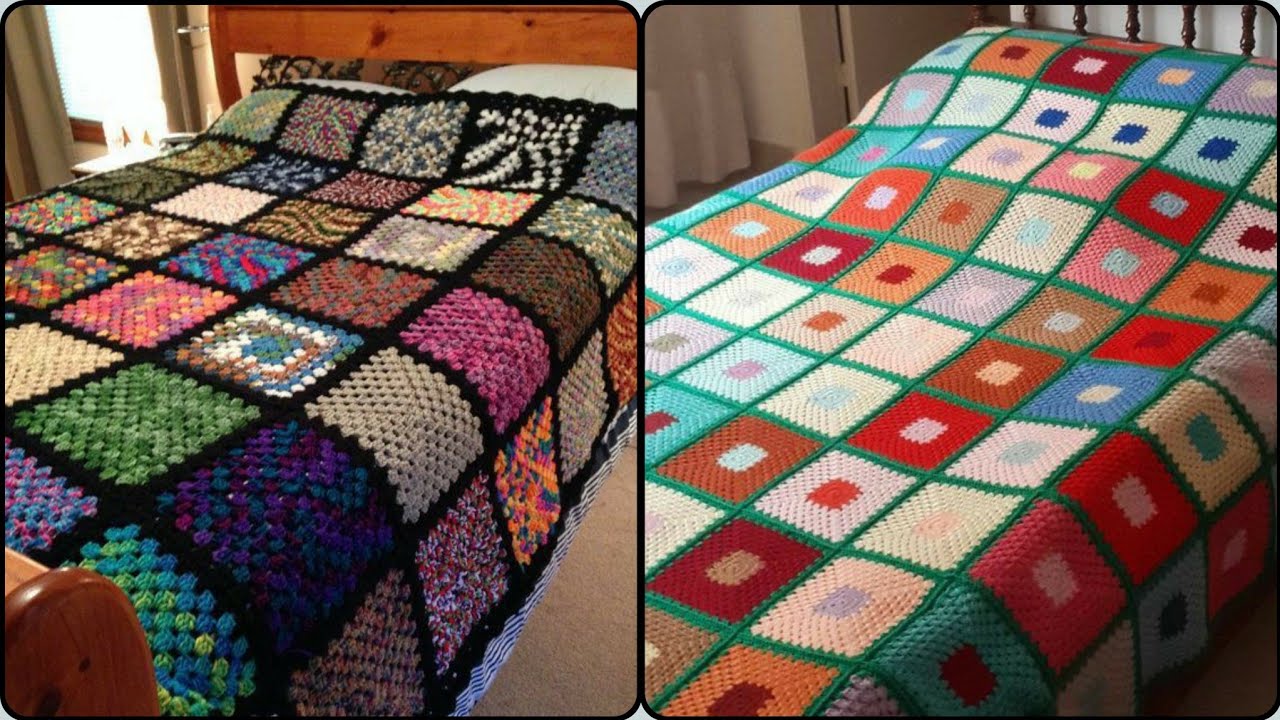 Color Burst: Vibrant Crocheted Bed Sheet Designs to Brighten Your ...