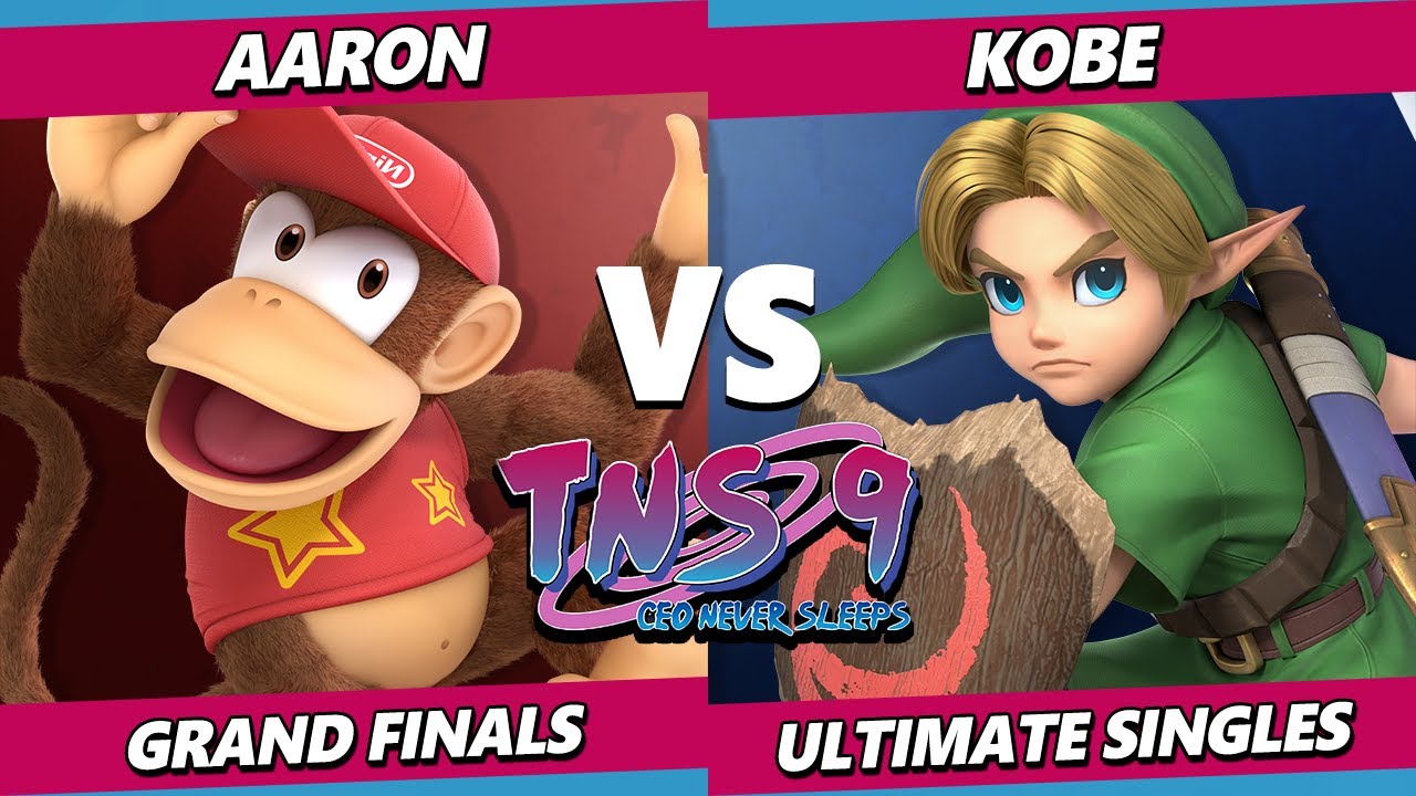 TNS 9 GRAND FINALS - Aaron (Diddy Kong) Vs. Kobe (Young Link) Smash ...