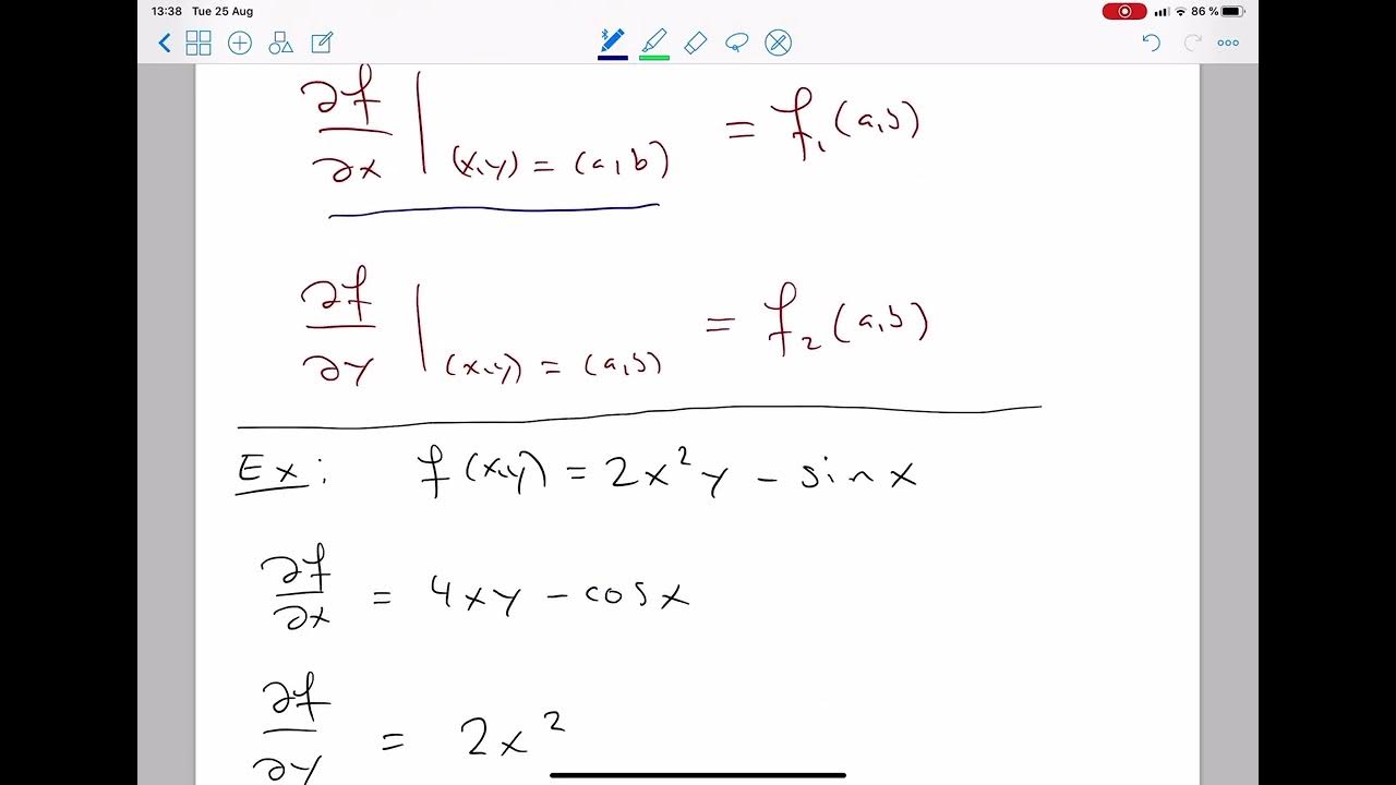 4.1. Partiell derivata - YouTube