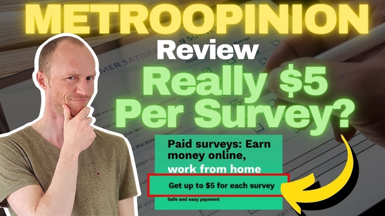 MetroOpinion Review – Really $5 Per Survey? (It Depends) - YouTube