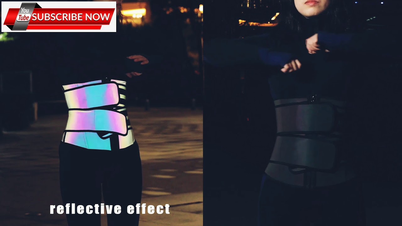 Best Waist Trainer Reflective Waist Shaper For Outdoor Exercise - YouTube