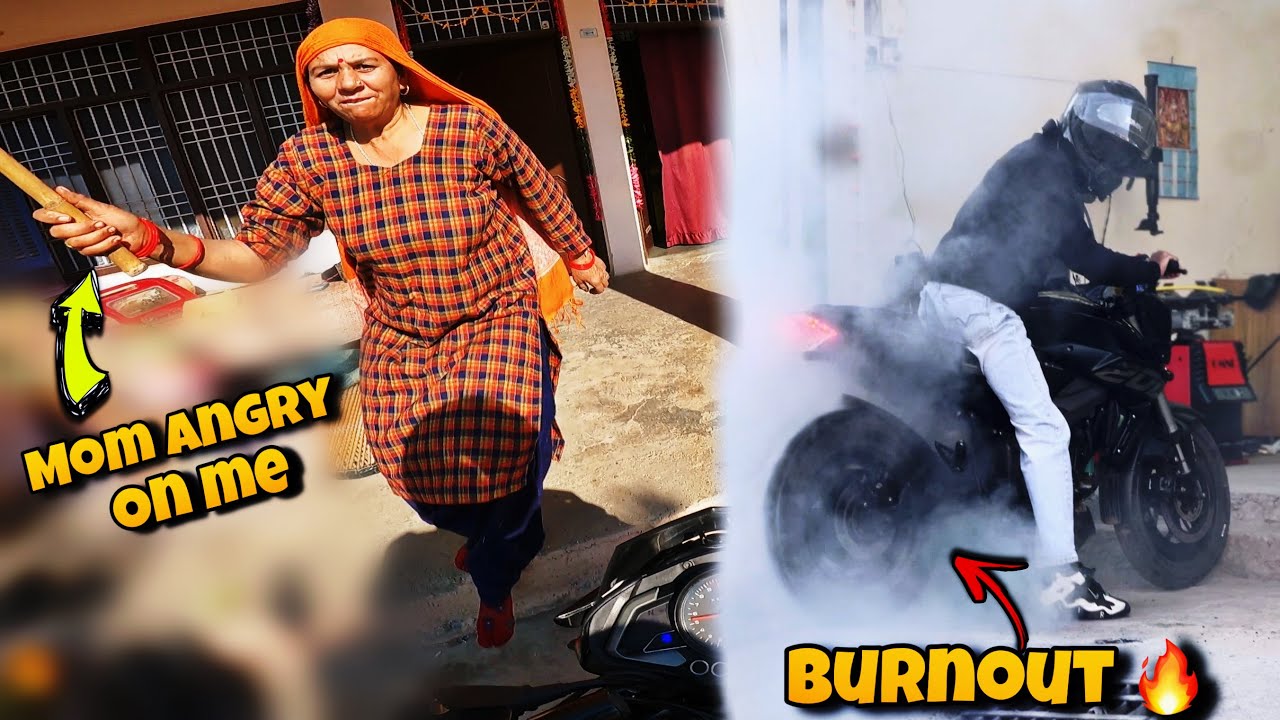 Mom Reaction on Burnout 🔥 || Mom angry 😡 on me - YouTube
