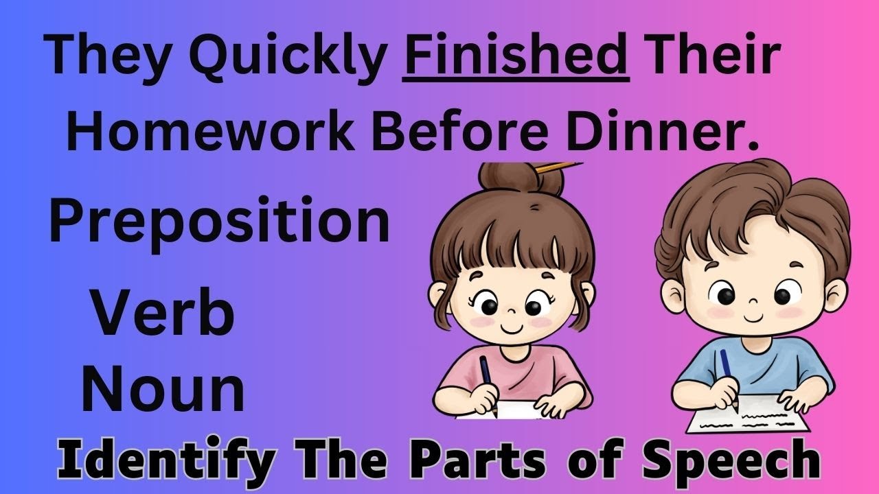 Identify parts of speech | English Grammar | Learn With Examples - YouTube