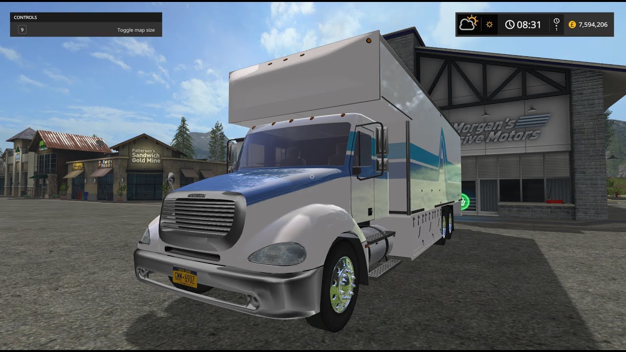 FS17 Mod Reviews Freightliner Moving Van - YouTube