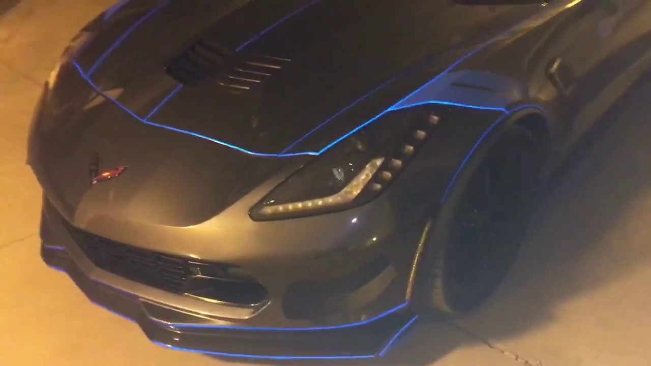 TRON CORVETTE C7 - YouTube