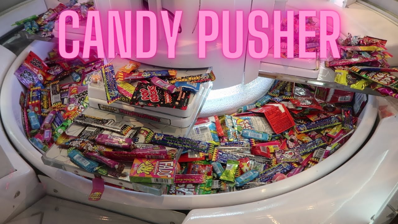 LUCKY PARTY Candy Pusher - Mini BIG SWEET LAND Arcade Game - YouTube