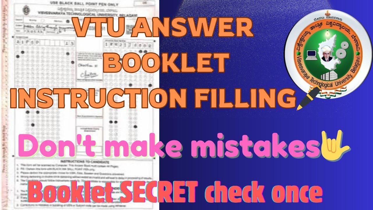 VTUpdates2k25 | VTU ANSWERS BOOKLET SECRETES | Don't Miss This Video ...