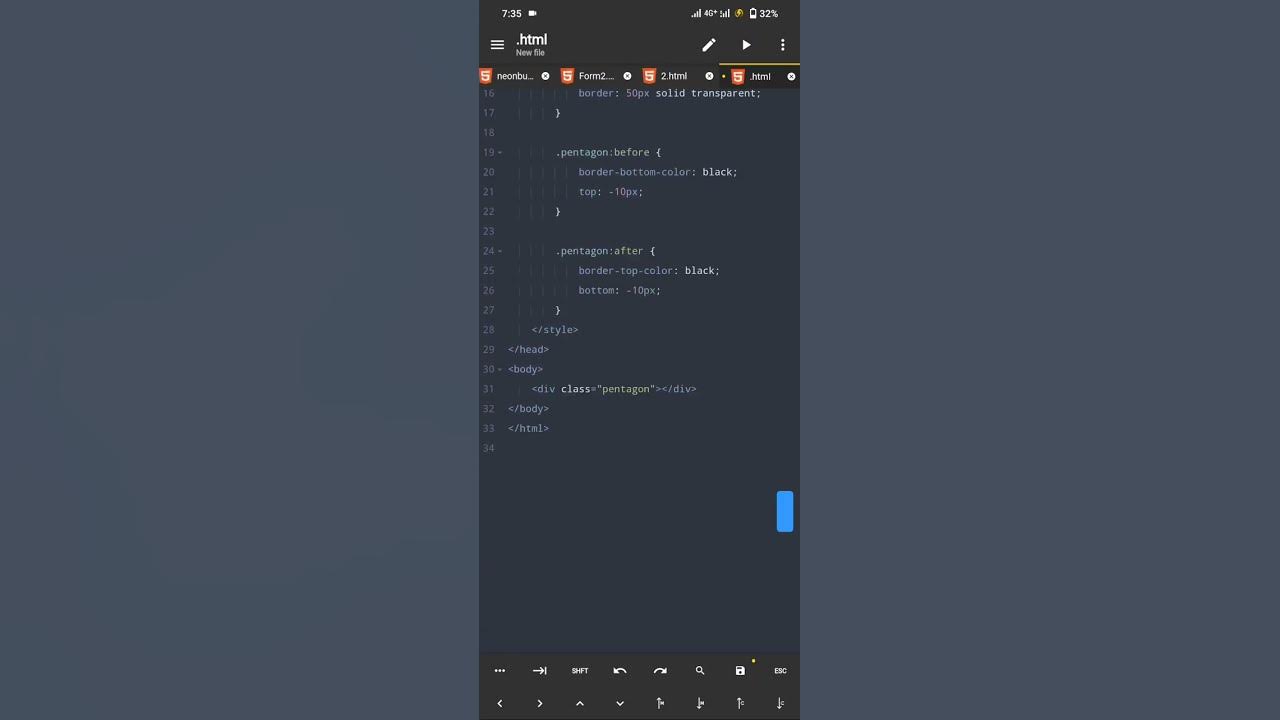 How To Draw Pentagon Using Html Coding Html Chatgpt Css Youtube 