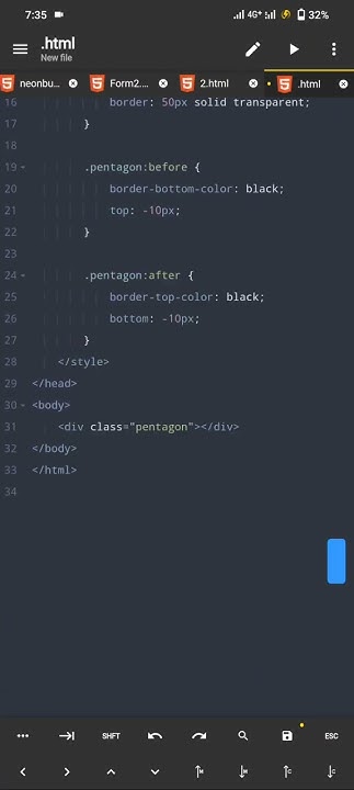 How To Draw Pentagon Using Html Coding Html Chatgpt Css Youtube 