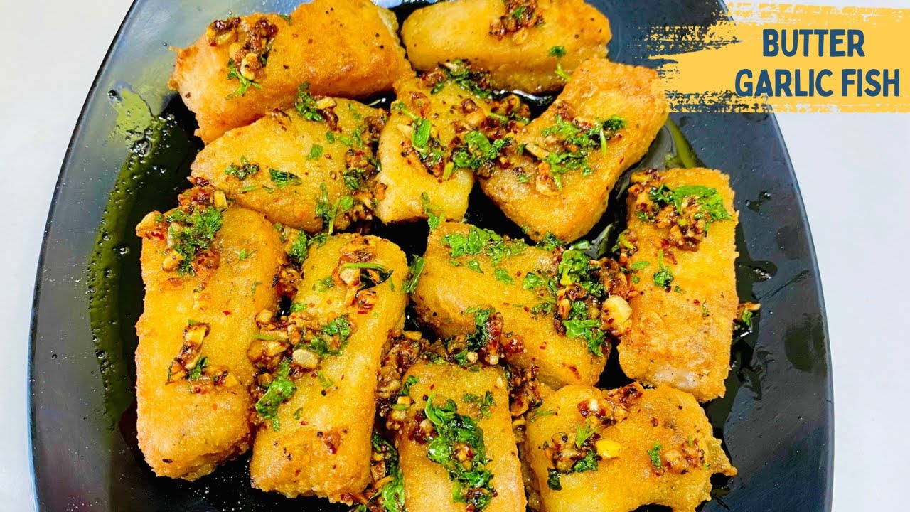 Butter Garlic Fish Recipe | Fish in Lemon Butter Garlic Sauce | Pan ...