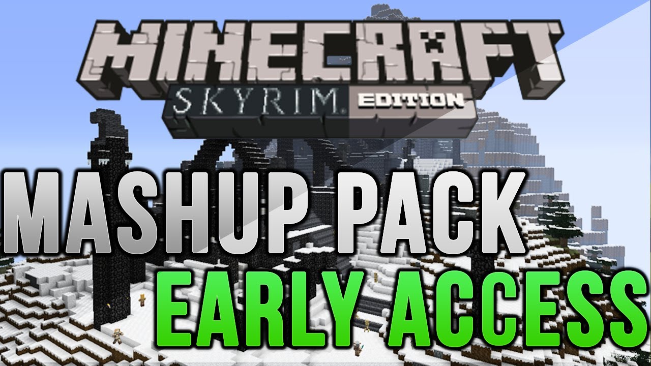 Minecraft: Xbox 360 | Skyrim-Mashup Pack (EARLY ACCESS) Pt. 1 - YouTube