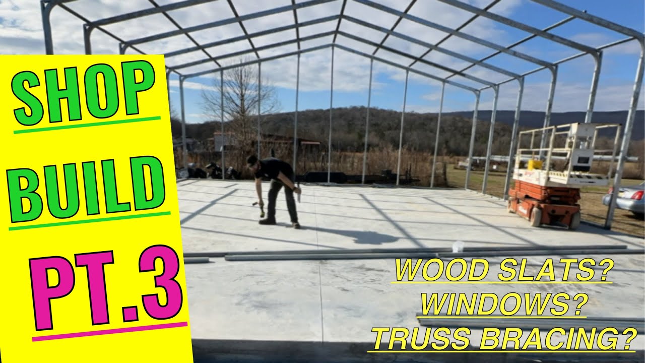 Part 3 of the shop build!! Making progress - YouTube