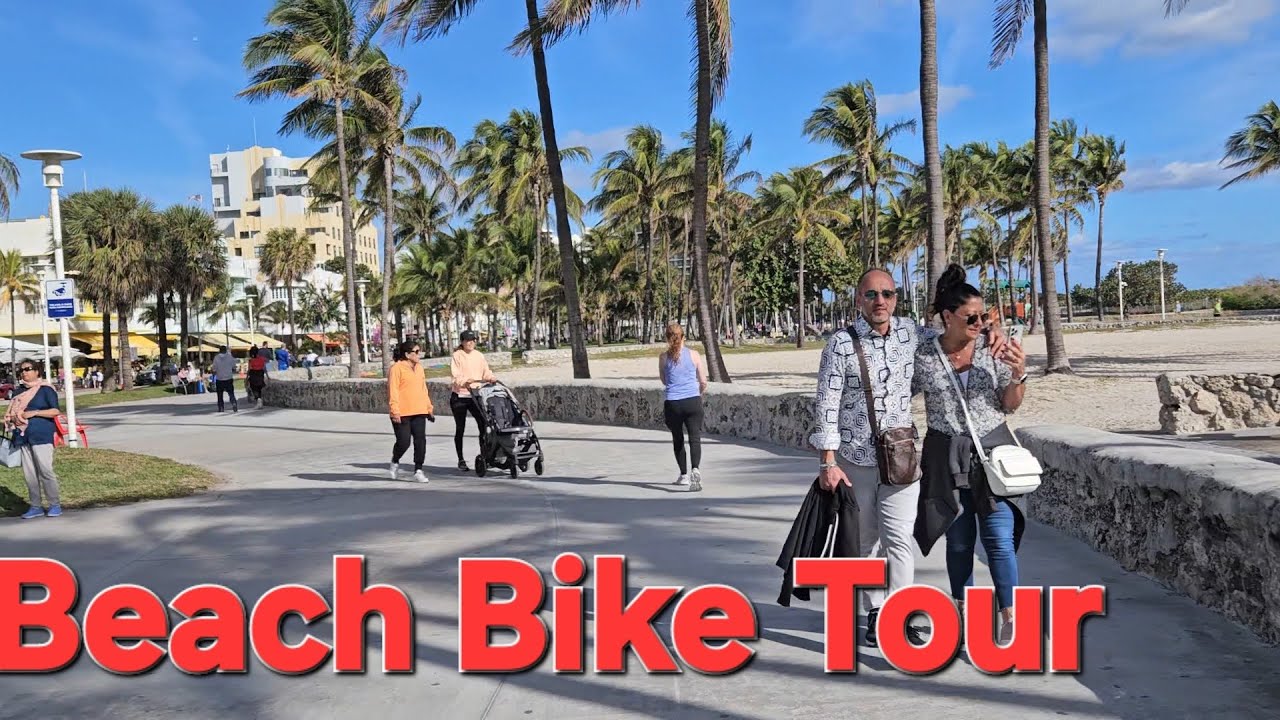 MIAMI BEACH BIKE TOUR. OCEAN DRIVE #miamibeachwalk #miamibeachlife# ...
