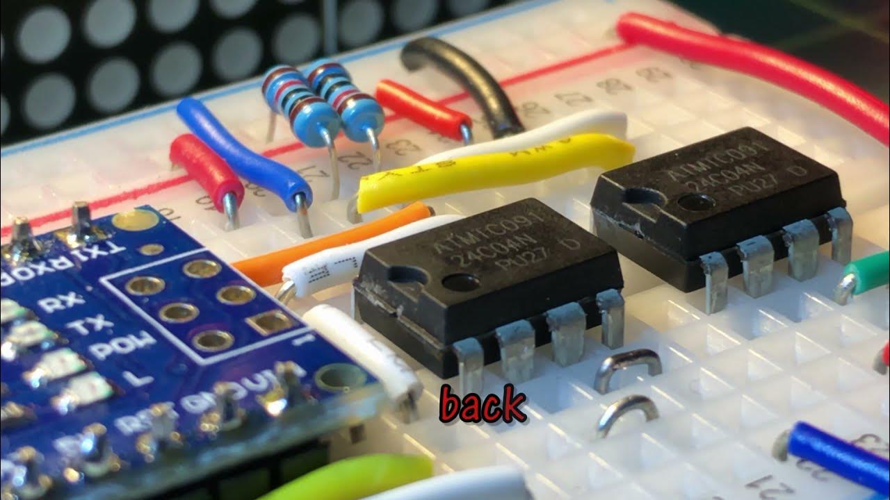 AT24C04 EEPROM Programming using Arduino - YouTube