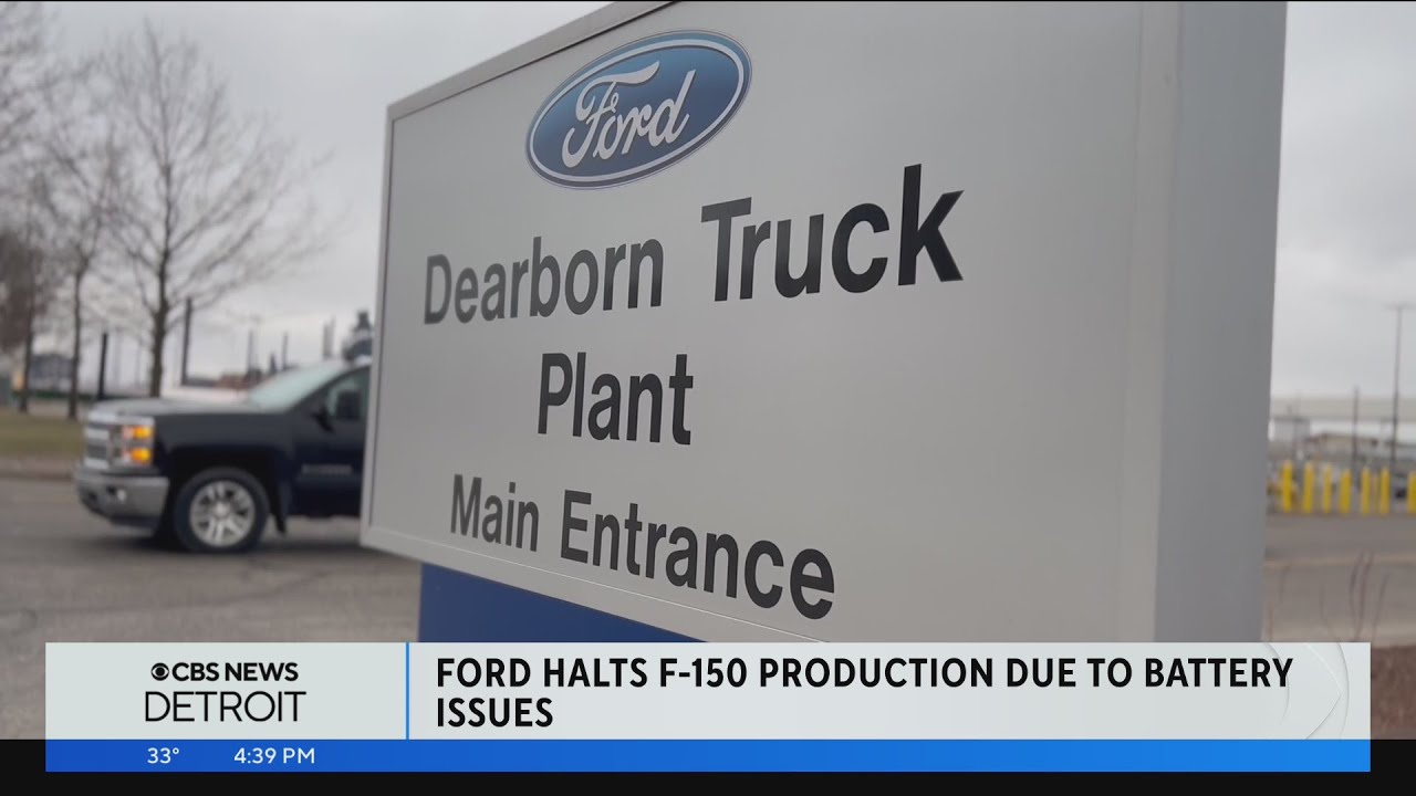 Ford stops production of electric F-150 after battery fire - YouTube