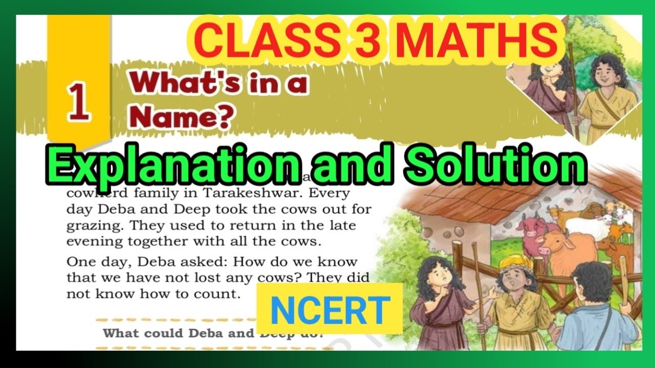 What's in a name/ Class 3/ Maths/Chapter 1/ Math Mela/NCERT - YouTube