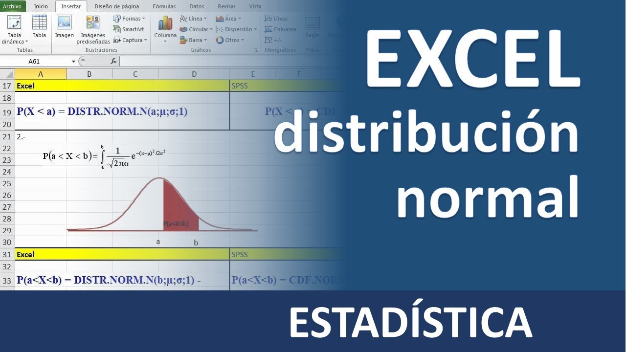 Excel: distribución normal - YouTube