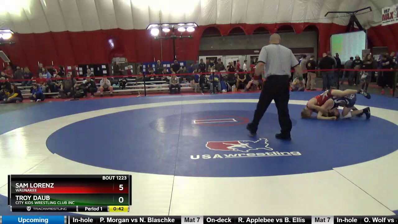 Juniors 132 Sam Lorenz Waunakee Vs Troy Daub City Kids Wrestling Club ...