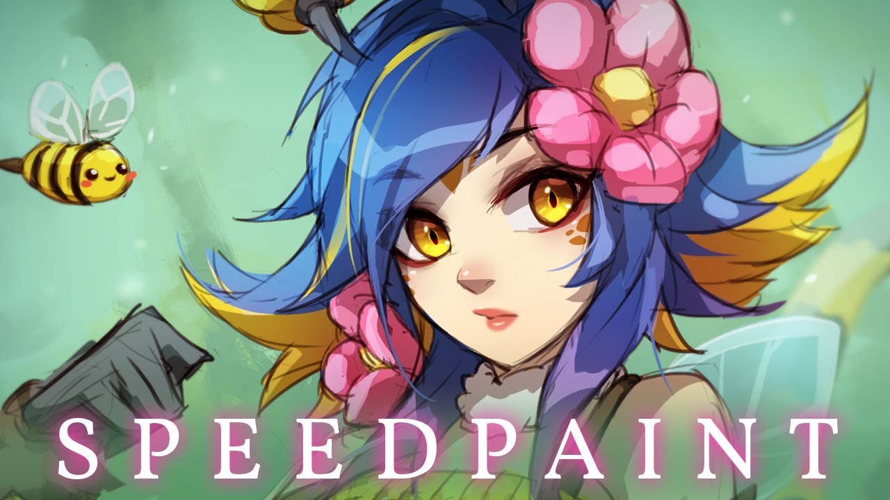 [Speedpaint] Beeko (Neeko Bee Skin) - YouTube