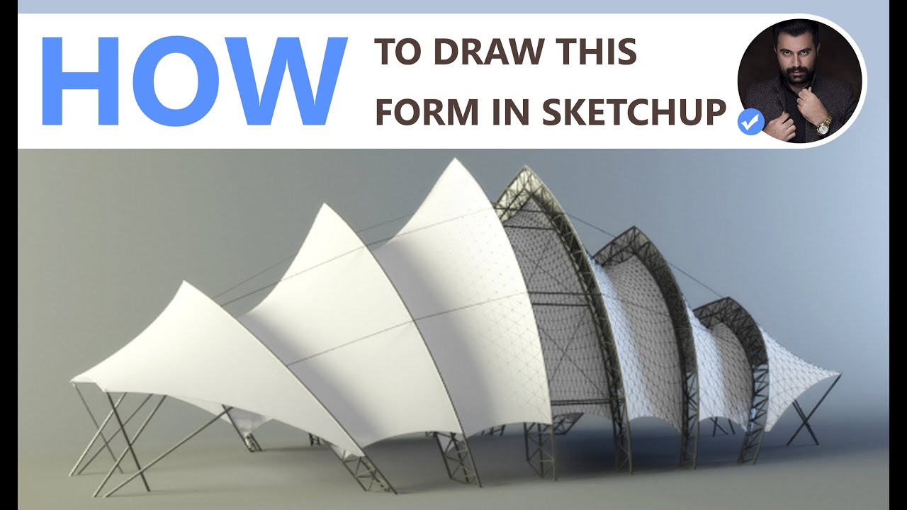 Tensile shed | Sketchup tutorial - YouTube