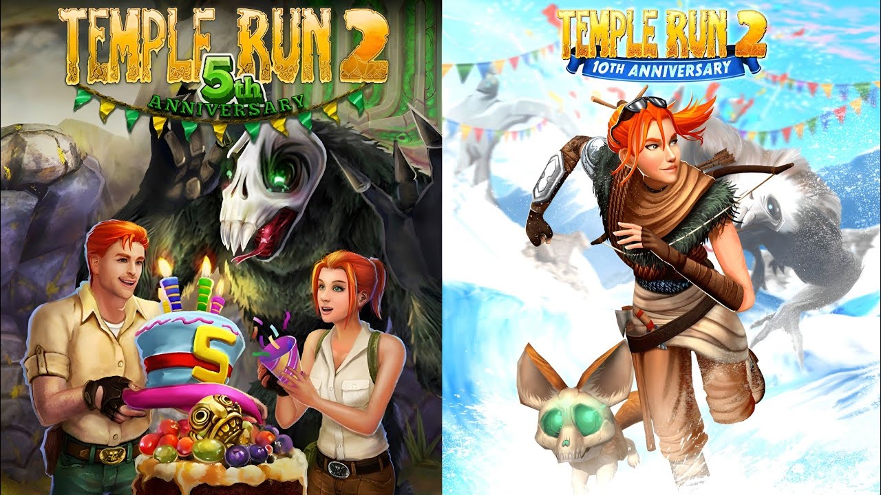 Temple Run 2 5th Anniversary 2018 VS 10th Anniversary 2023 - YouTube
