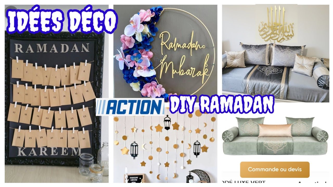 ACTION🌟IDÉES DÉCO RAMADAN 23 DIY & HOUSSE SALON MARORIENT #actio# ...