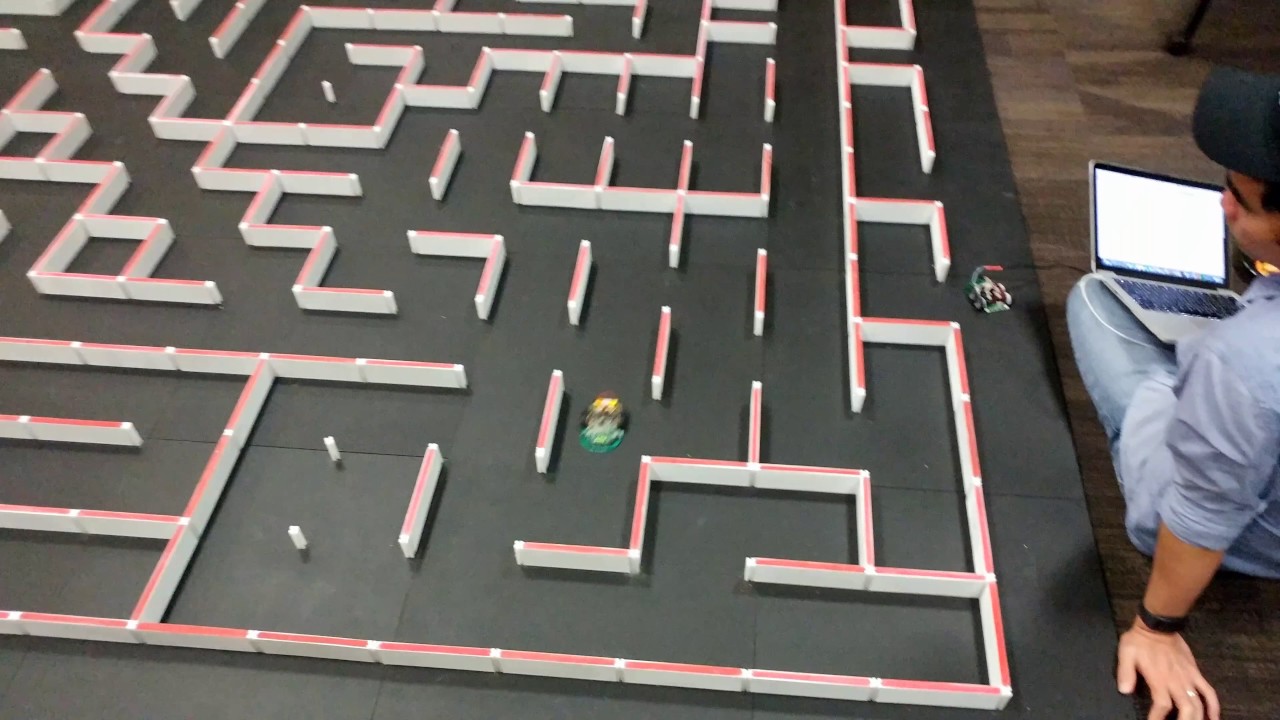 【4K】Practice Run for Micromouse GreenGiant 5.19V at CAMM 2017 ...