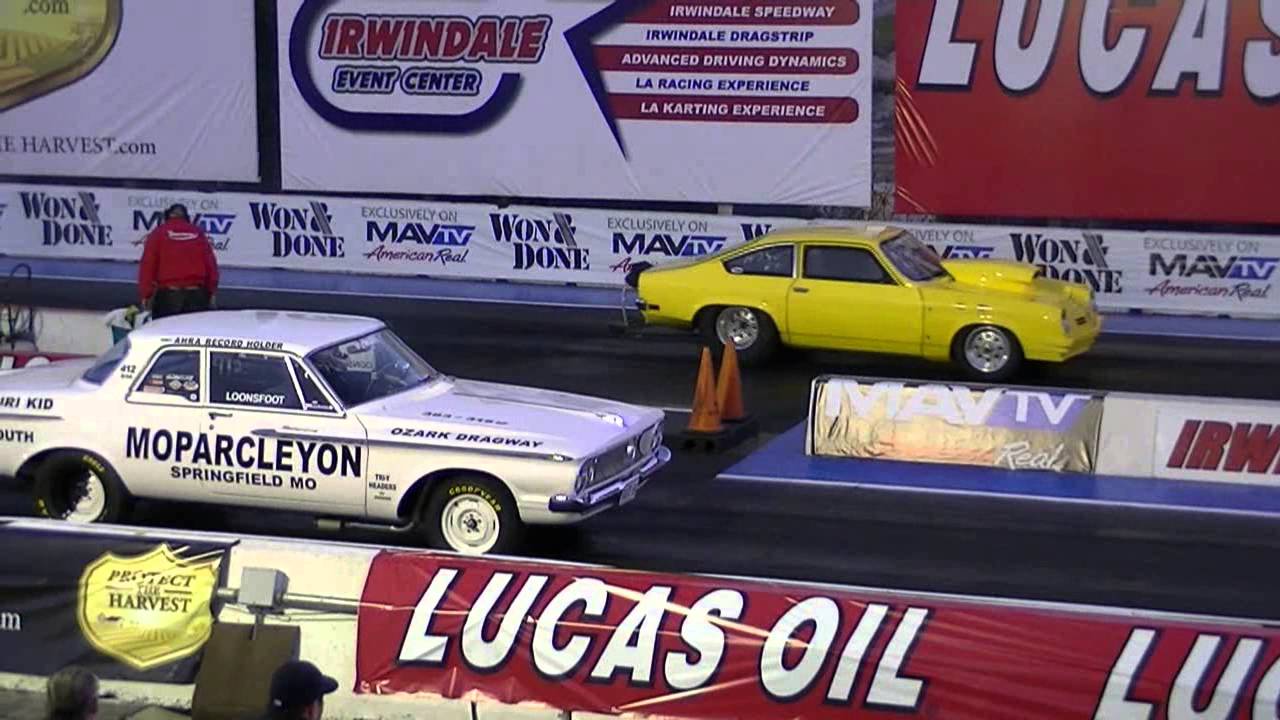 irwindale dragstrip TNT 2-21-13 vega and mopar - YouTube