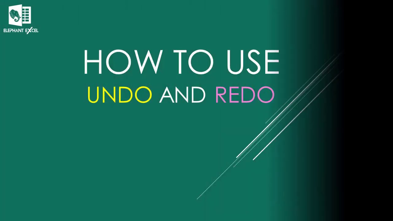 How To Use Undo And Redo In Excel YouTube how-to-use-undo-and-redo-in-excel-youtube