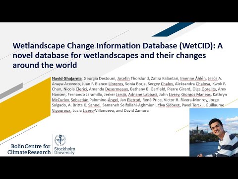 WetCID: Wetlandscapes Change Information Database - YouTube