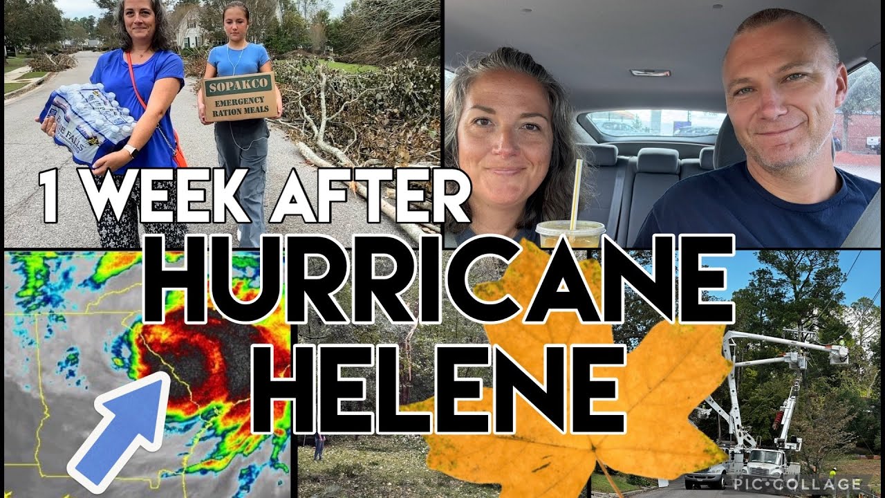 The Eye of Hurricane Helene passed DIRECTLY over our city! - YouTube