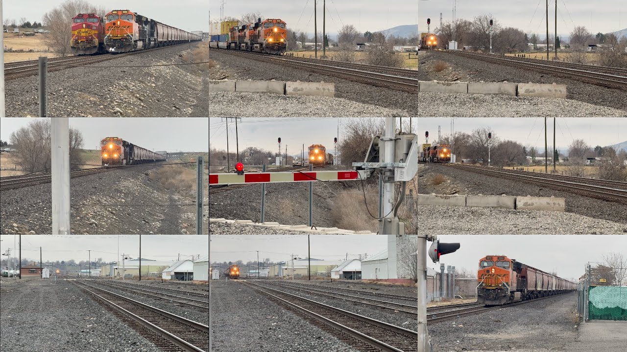 BNSF TRAFFIC, AND ACTIVE SIGNALS - YouTube