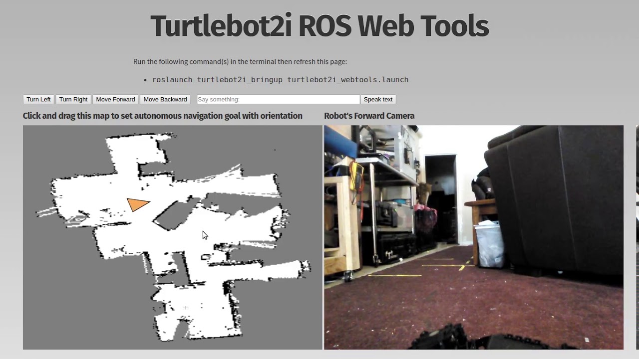 turtlebot2i webtools - YouTube