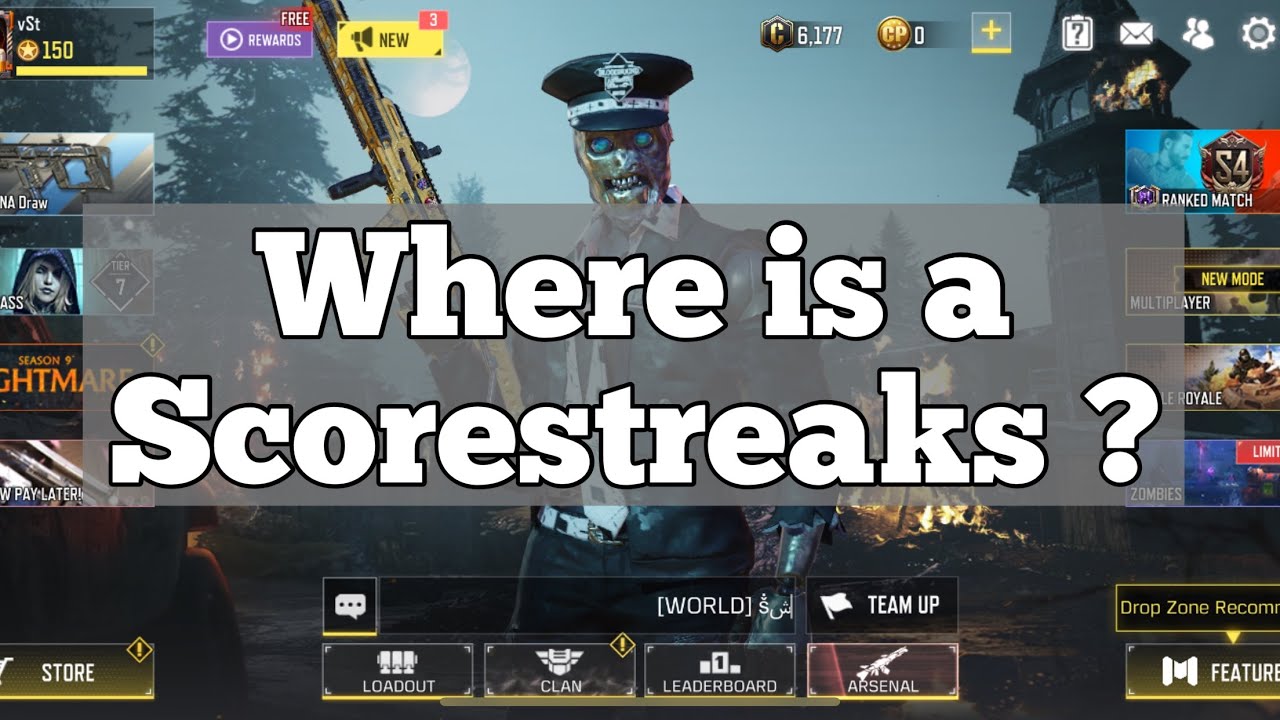 Where is a Scorestreaks in Call of Duty Mobile ? COD Mobile - YouTube