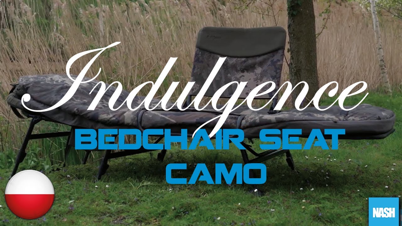 Nash Indulgence Bedchair Seat Camo POL - YouTube