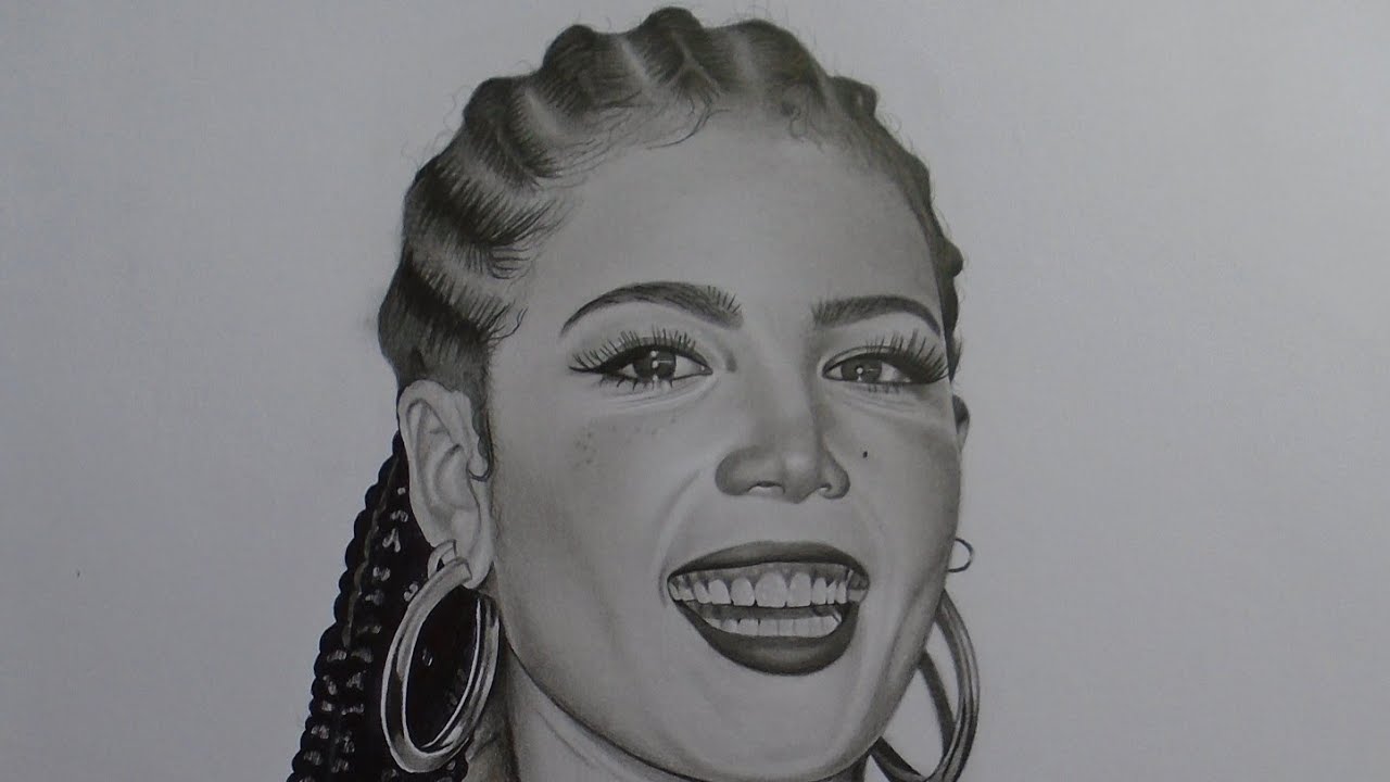 Halsey Pencil Drawing - YouTube