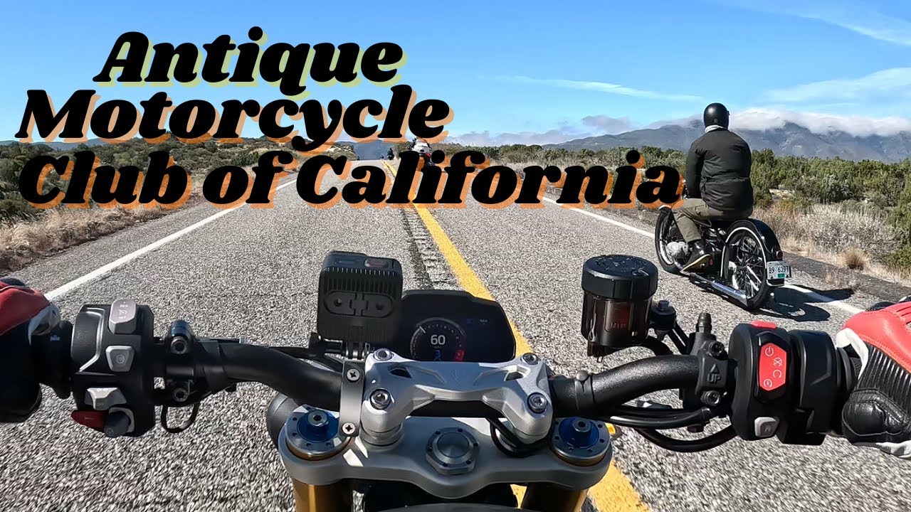 Riding with the Antique Motorcycle Club in California (AMCA) - YouTube