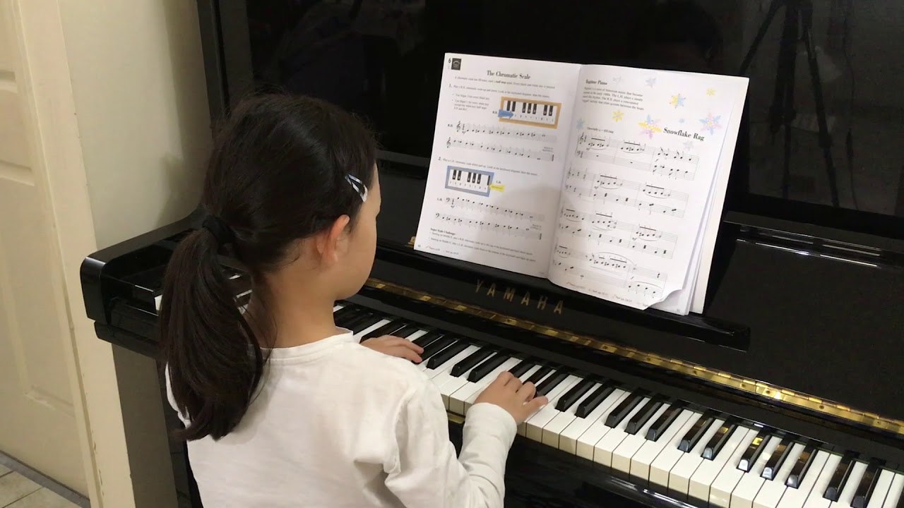 Snowflake rag - Piano Adventures Level 3A 02/12/2018 - YouTube