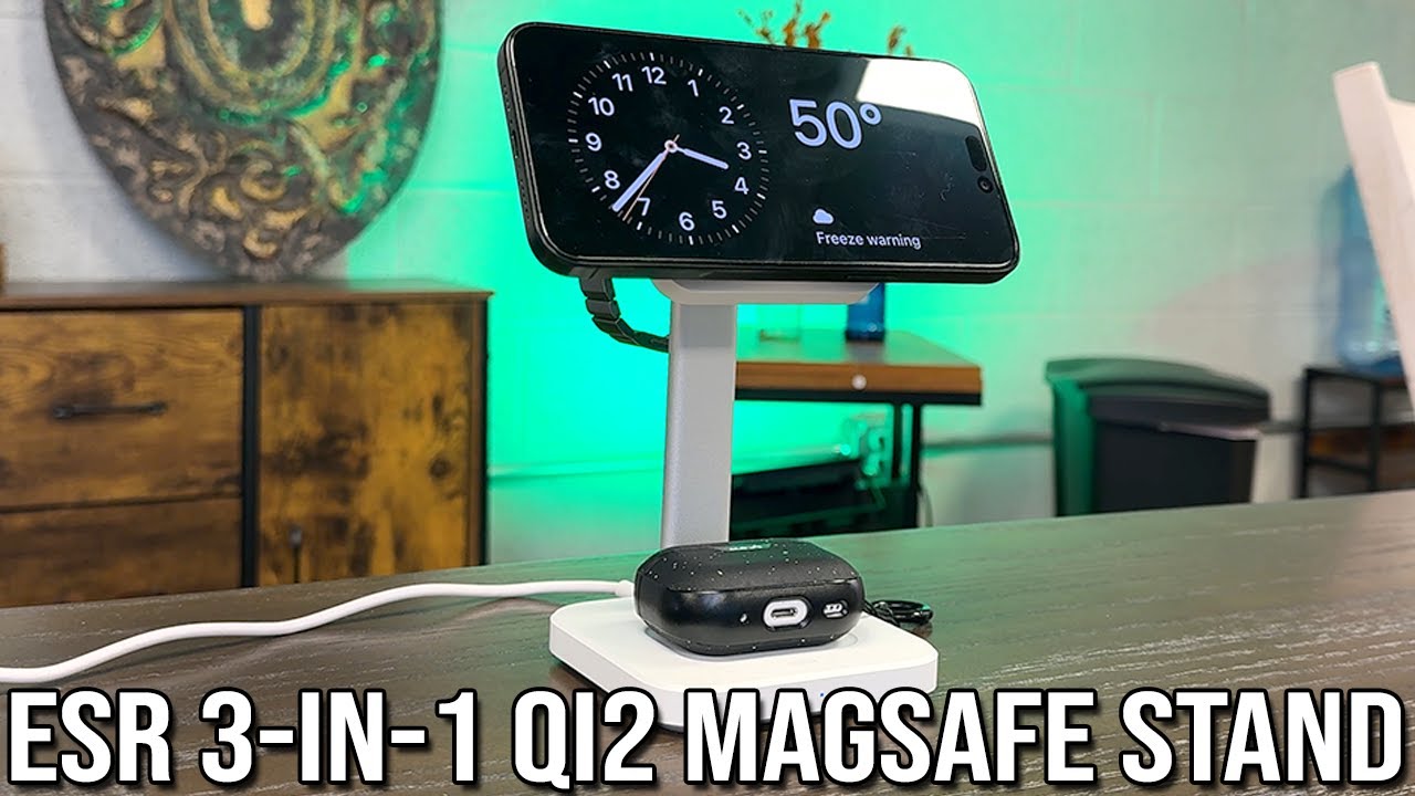 ESR 3-in-1 Qi2 iPhone 16 Pro Charging Stand - YouTube