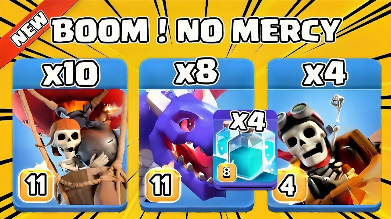 EPIC ATTACKS TH 16 DRAGON+RIDER+LOONS+ CLONE SPELL = SUPER EASY 3 STAR ...