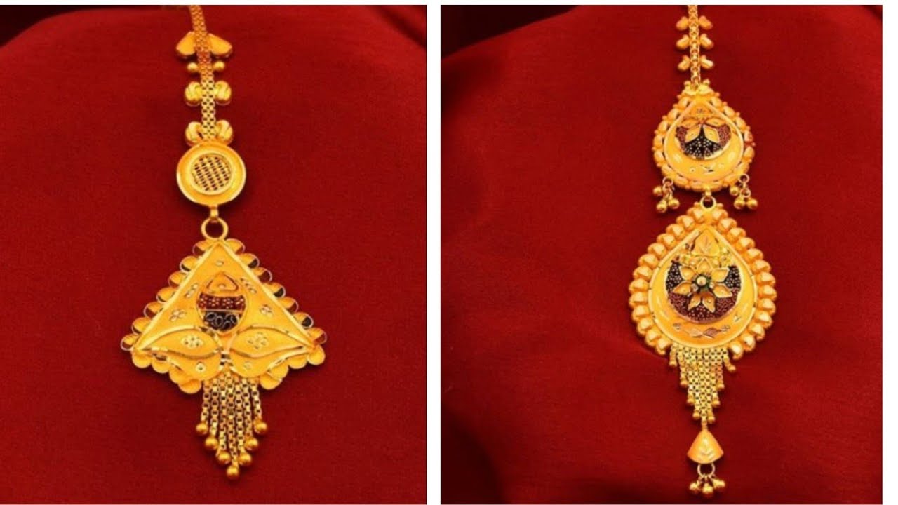 Gold Mangtika Designs|| Latest Gold Mangtika Designs For Bride - YouTube