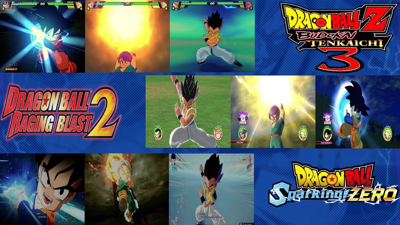 Dragon Ball Z BT3 vs RB2 vs SZ | Goten, Kid Trunks & Gotenks Moveset ...