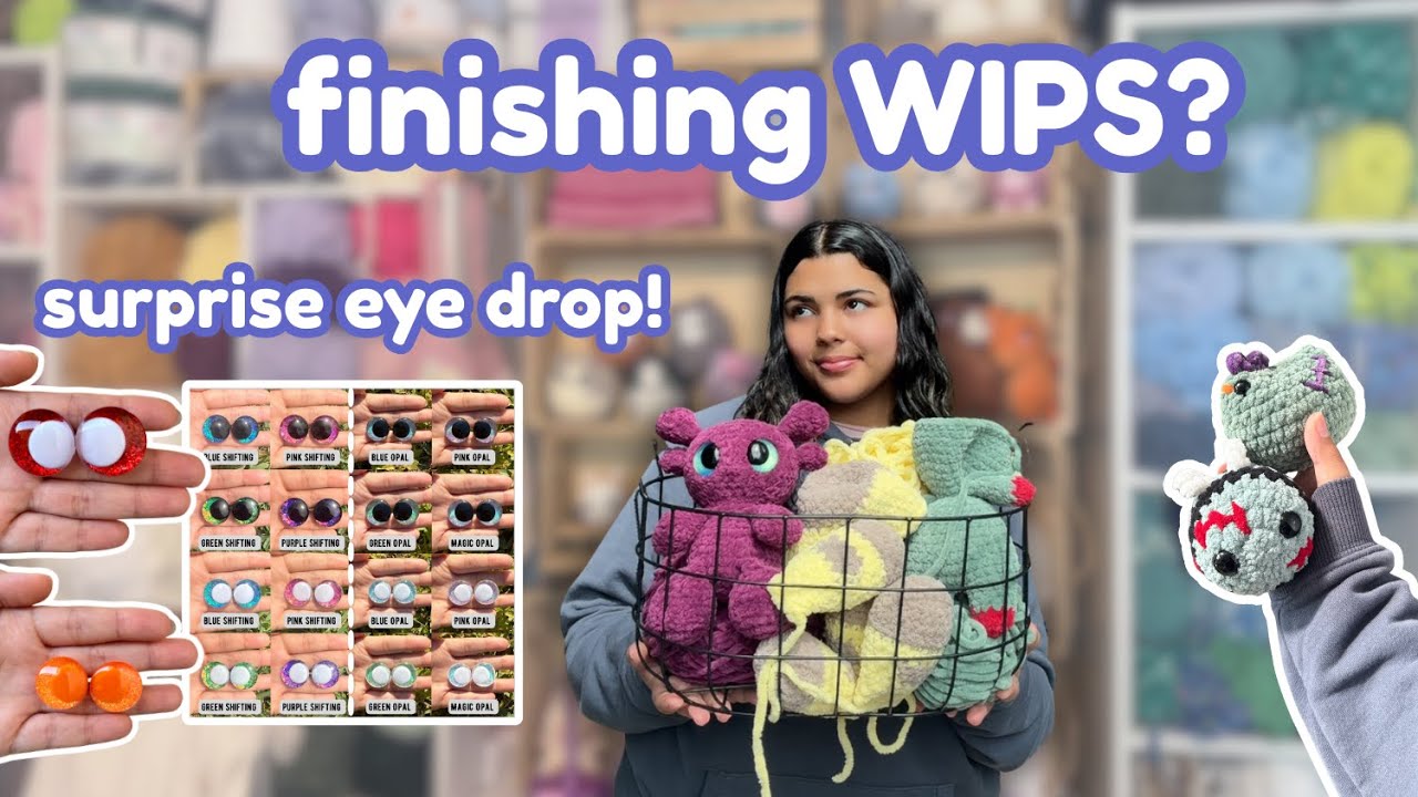 Finishing WIPS Fail 🧶👎 Surprise Safety Eye Drop - YouTube
