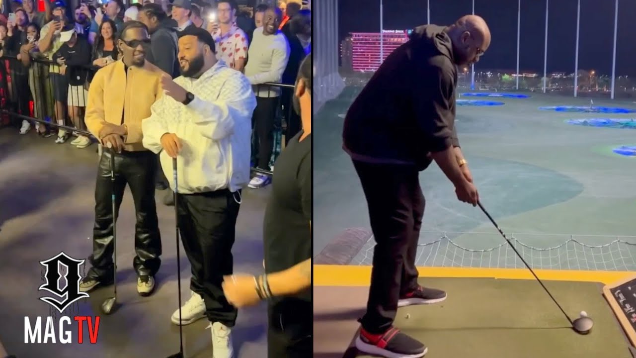Offset Links Up Wit DJ Khaled & Shaq At Top Golf For Super Bowl Weekend ...