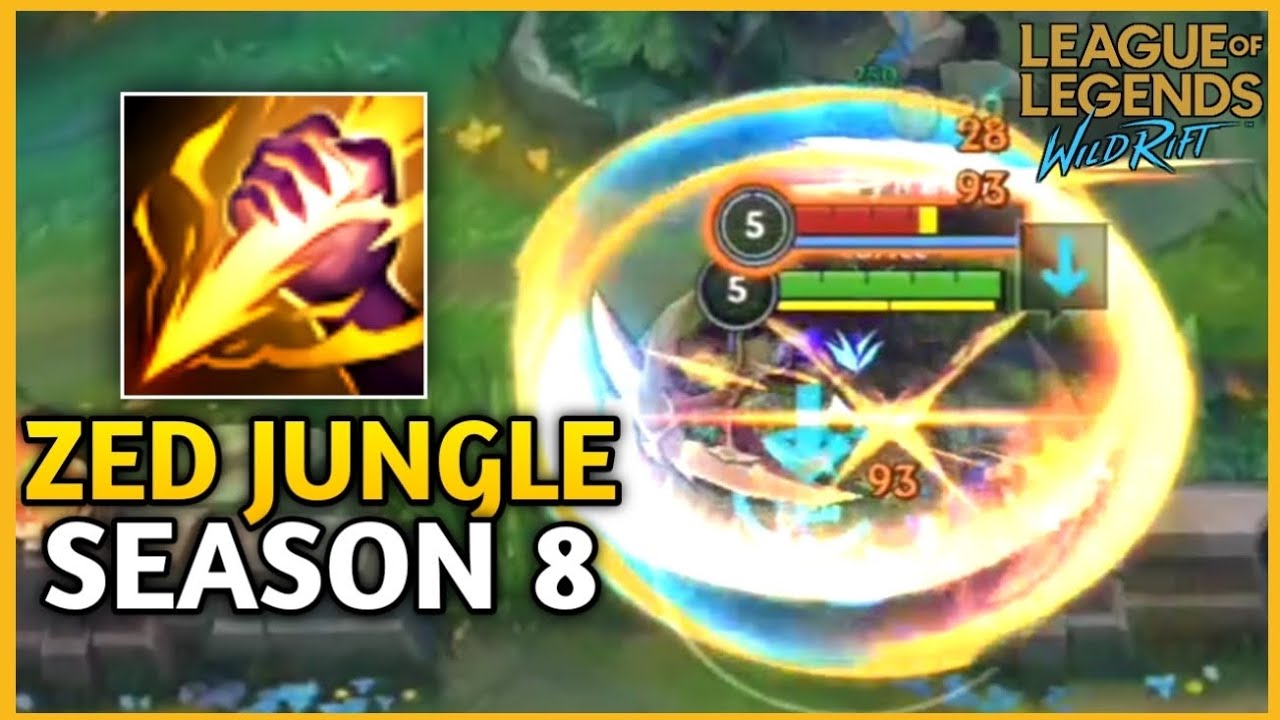ZED JUNGLE SEASON 8 | WILD RIFT - YouTube