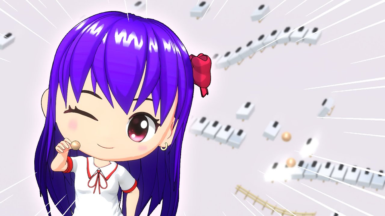 animation happy birthday marble music with anime character in blender ...
