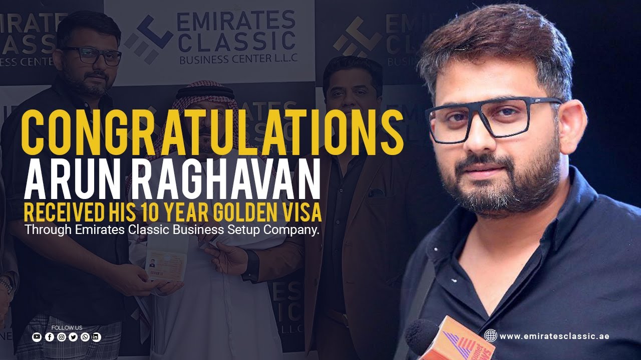 The Golden Visa to Our Premium Resident! | Arun Raghavan from Asianet ...