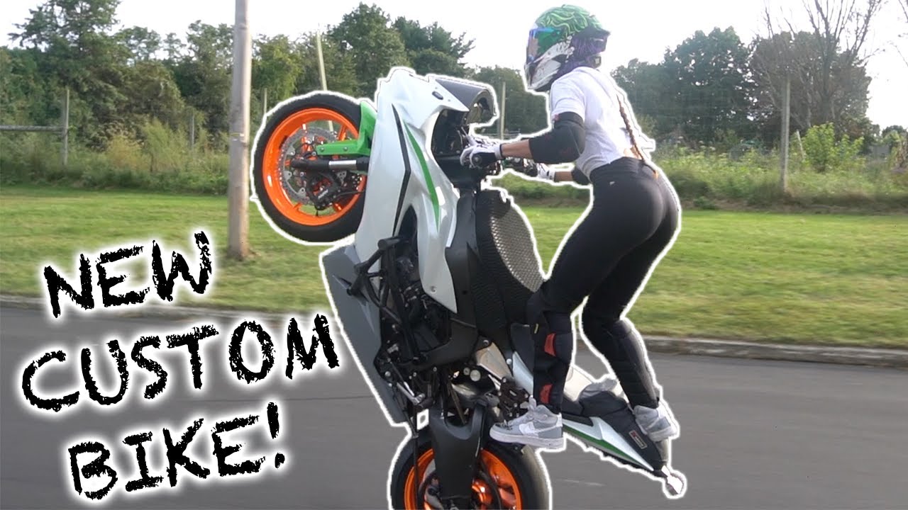 MY NEW CUSTOM STREETBIKE ( NEW PAINT JOB ) Troosh Stunts - YouTube