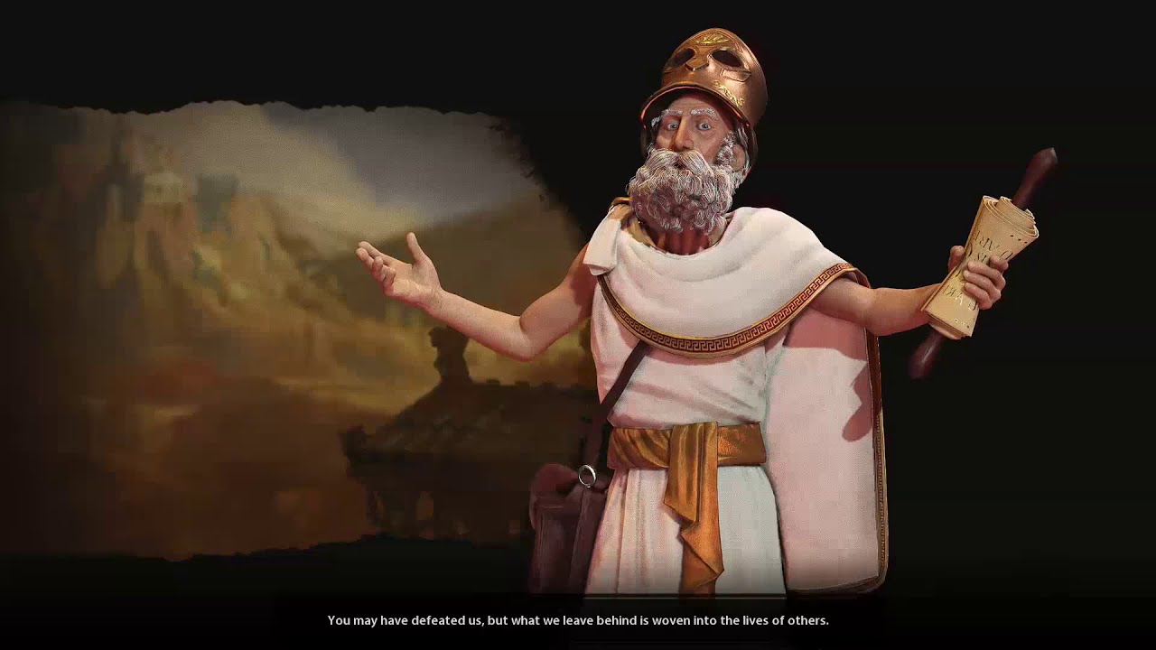 Sid Meier's Civilization VI - Pericles of Greece Animations - YouTube